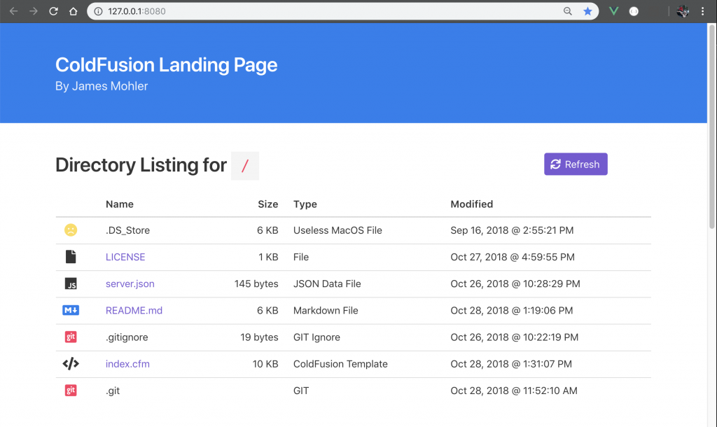 Fancy Landing Page with VueJS - ColdFusion