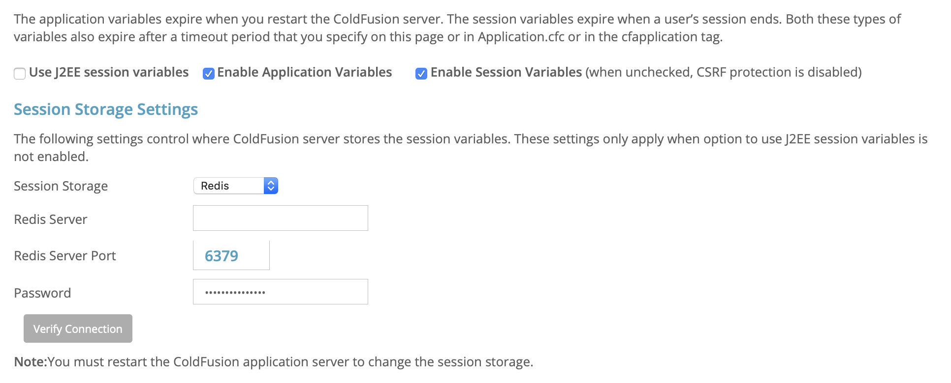 CF2018 External Session Storage using Redis on an AWS EC2 Server - ColdFusion