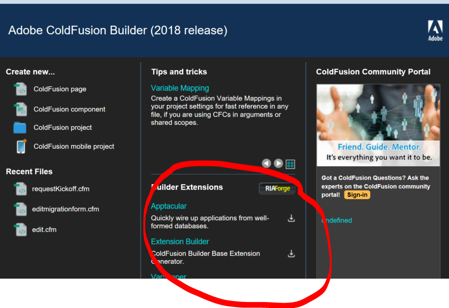 builder - ColdFusion