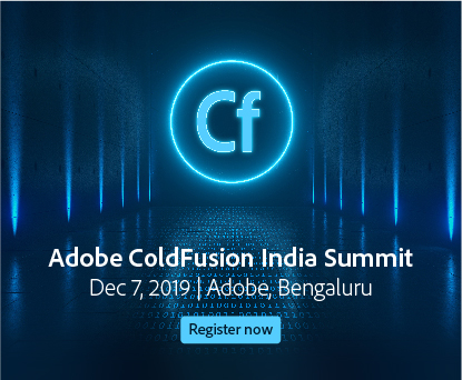 Adobe ColdFusion Summit India in Bangalore on Dec 7th - ColdFusion