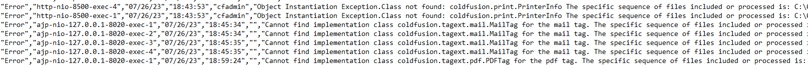 ColdFusion 2021 update 9 create issue - ColdFusion